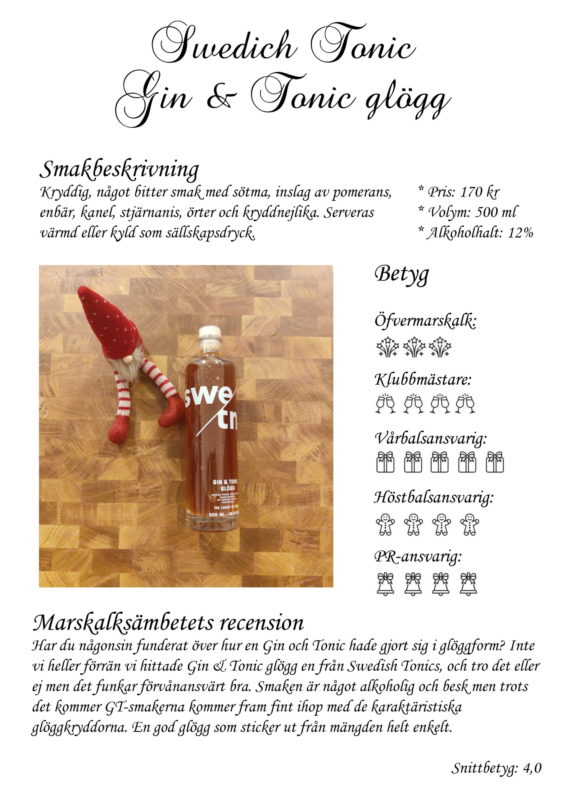 14-12-2022 Marskalkämbetets Glöggtest – Chalmers Kårtidning Tofsen